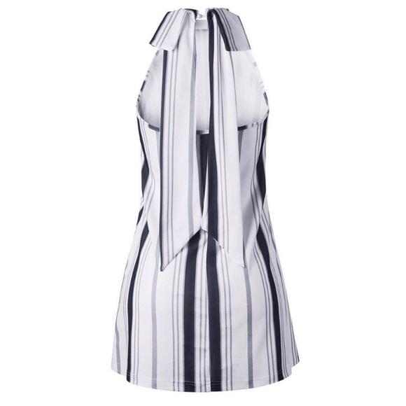 boutique | Dresses | Women Stripe Open Back Tie Dress | Poshmark